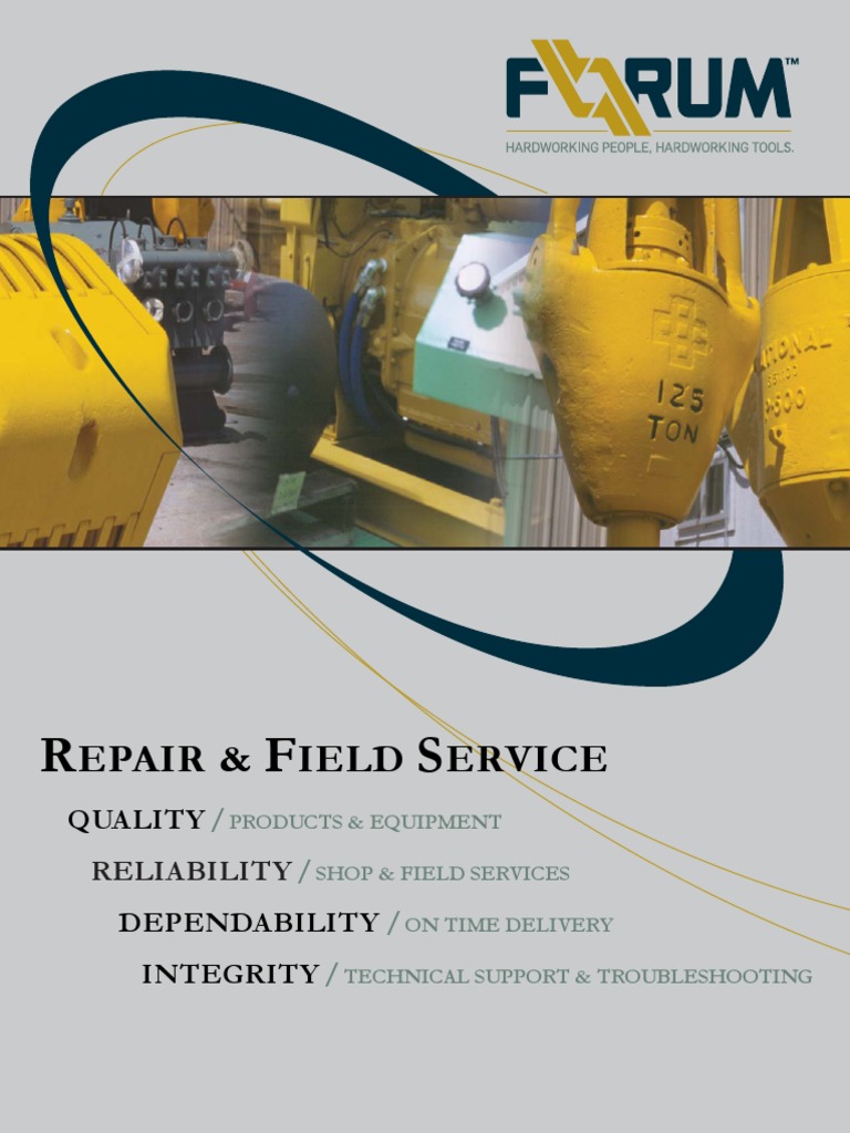 Repair and Field Service Brochure | PDF | Technical Support | Pump