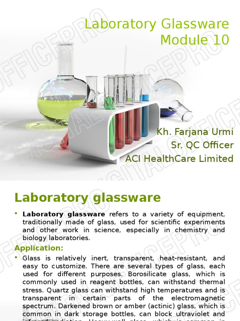 Laboratory Glassware. Final | PDF | Laboratory Equipment | Laboratories