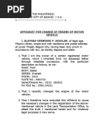 Affidavit of Change Engine | PDF