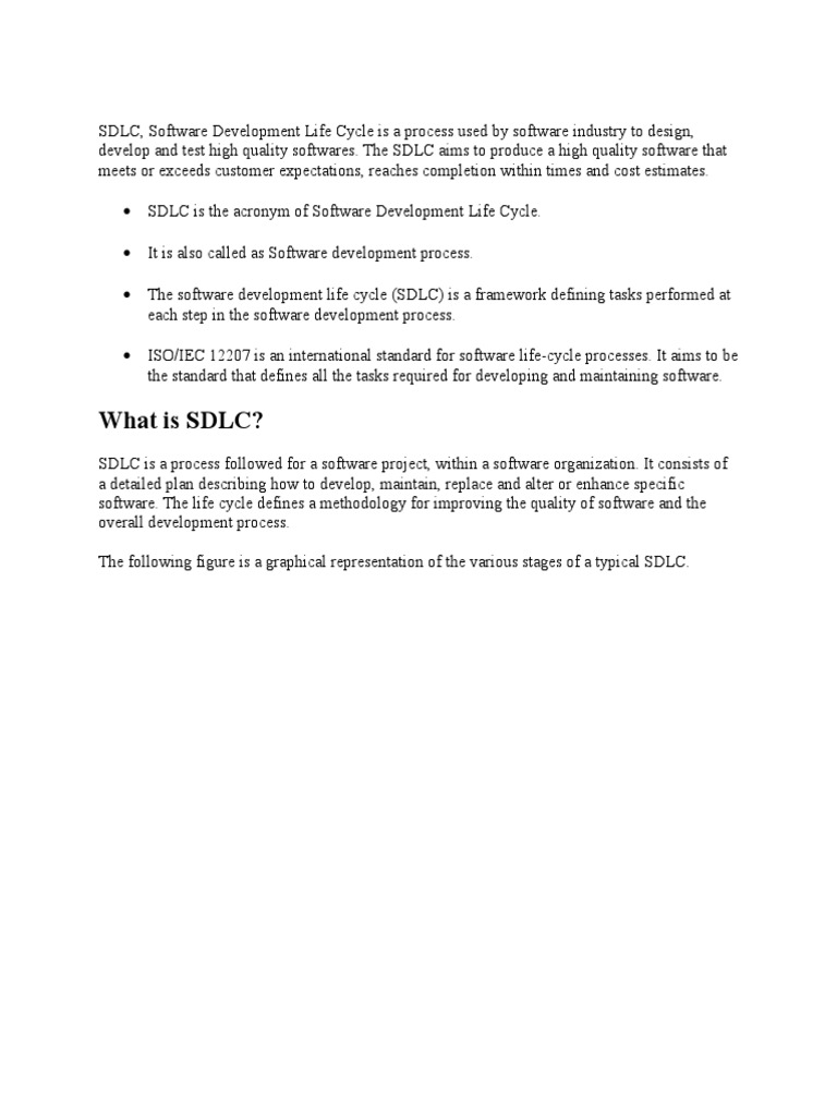 SDLC | PDF | Software Development Process | Project Management