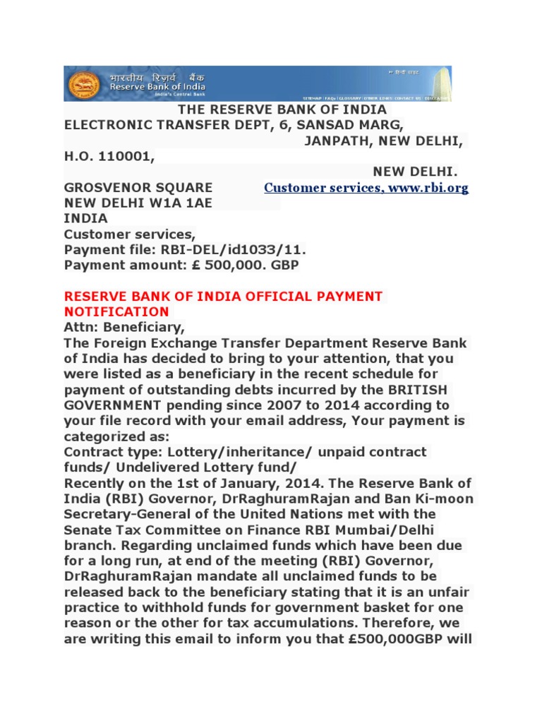 0520 | PDF | Reserve Bank Of India | Payments