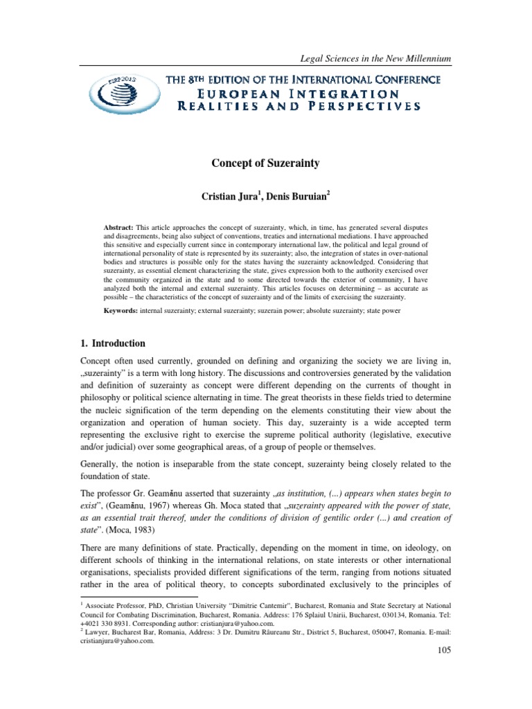 Concept of Suzerainty | PDF | Human Rights | Treaty