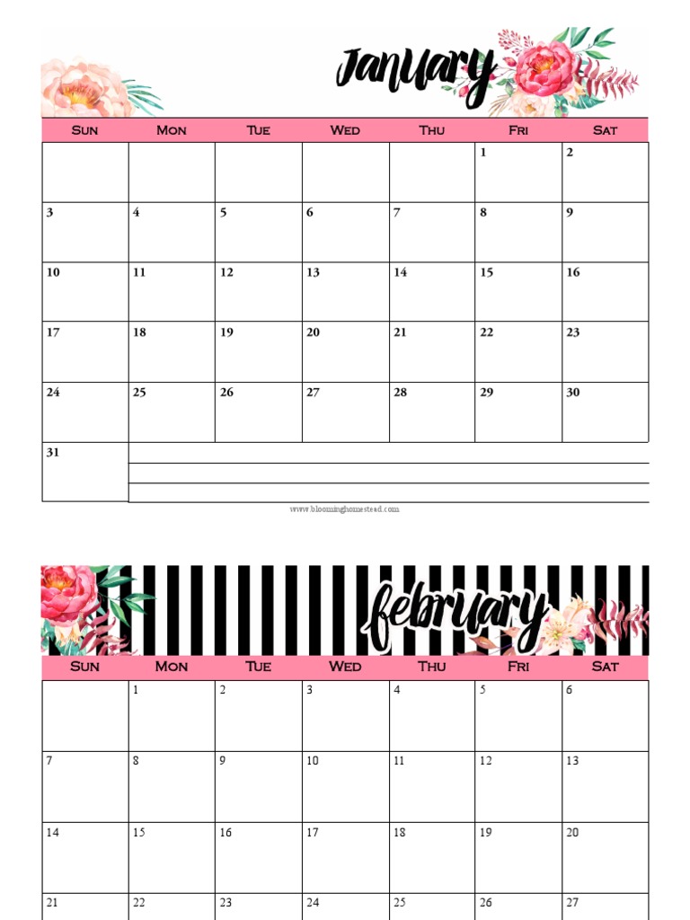 Black and White Calendar | PDF | Cooking, Food & Wine | Art