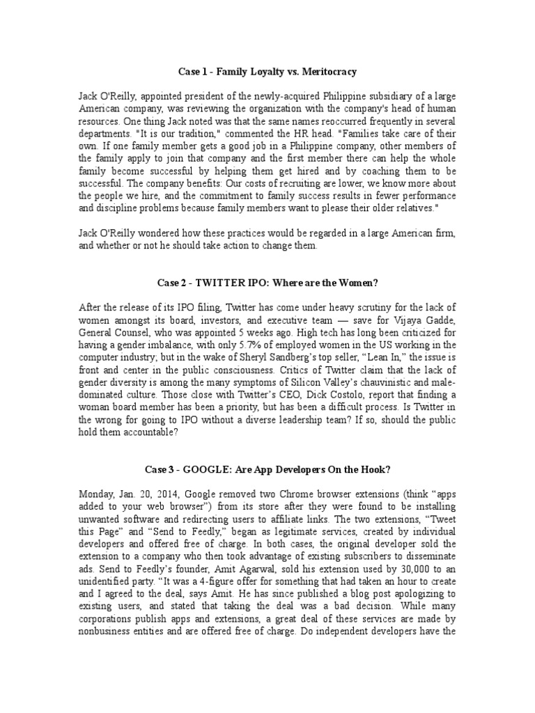 Cases 1-5 CSR San Beda College CAS | PDF | Twitter | Facebook