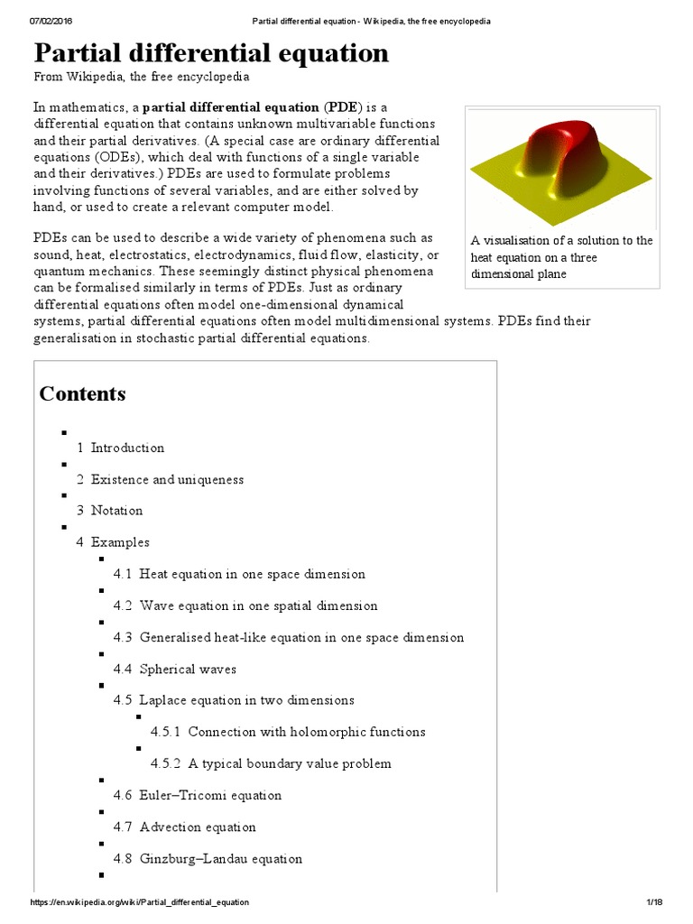 Partial Differential Equation | PDF | Partial Differential Equation ...