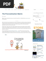 Understanding the Procrastination Matrix | PDF | Procrastination ...