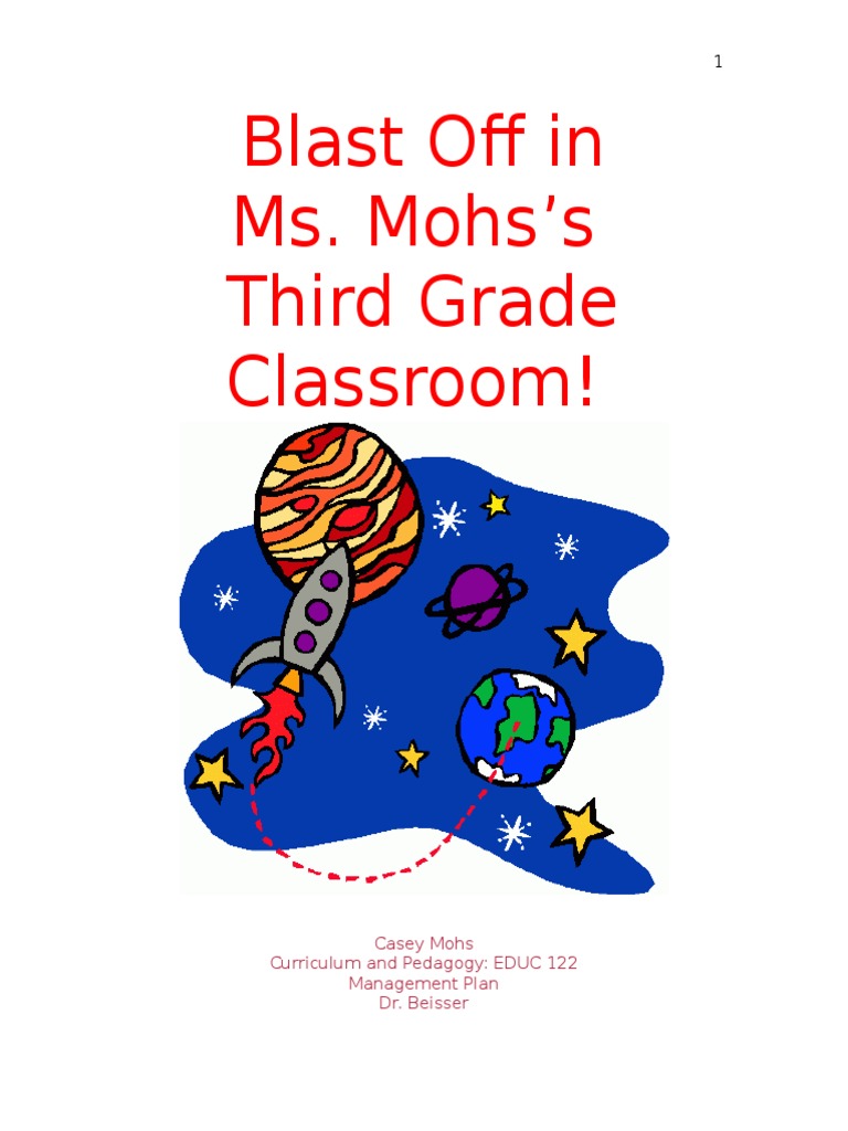 Third Grade Classroom Management Plan | PDF | Classroom | Educational ...