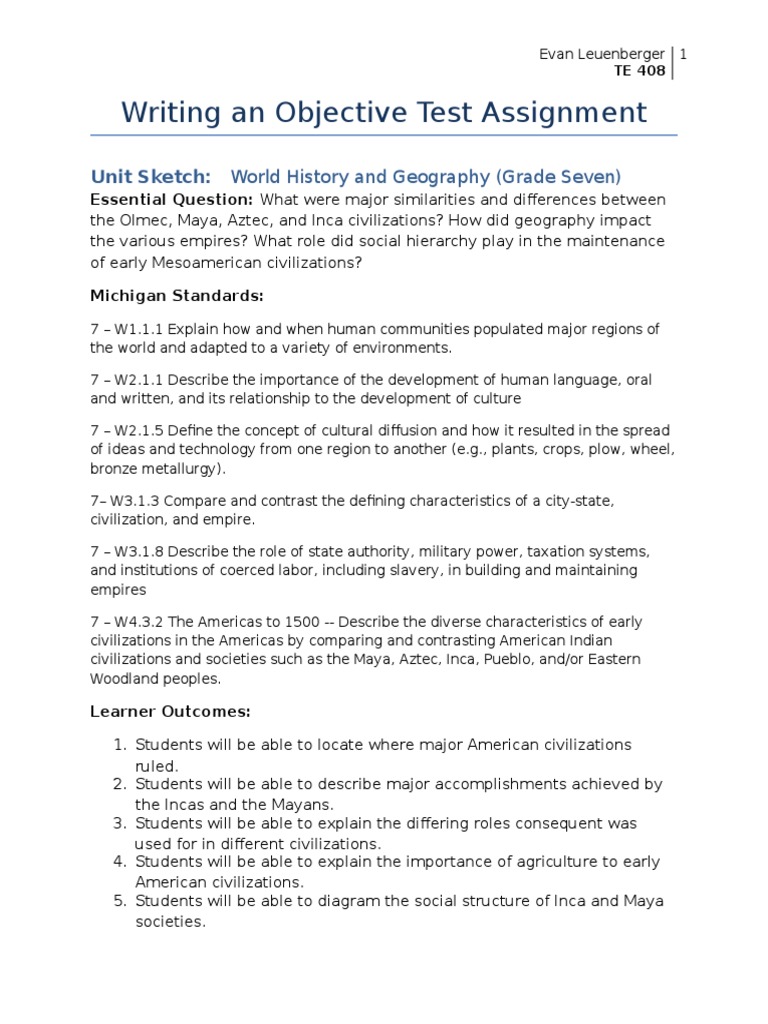 Grade 7 Mesoamerican History Test | PDF | Maya Civilization | Mesoamerica
