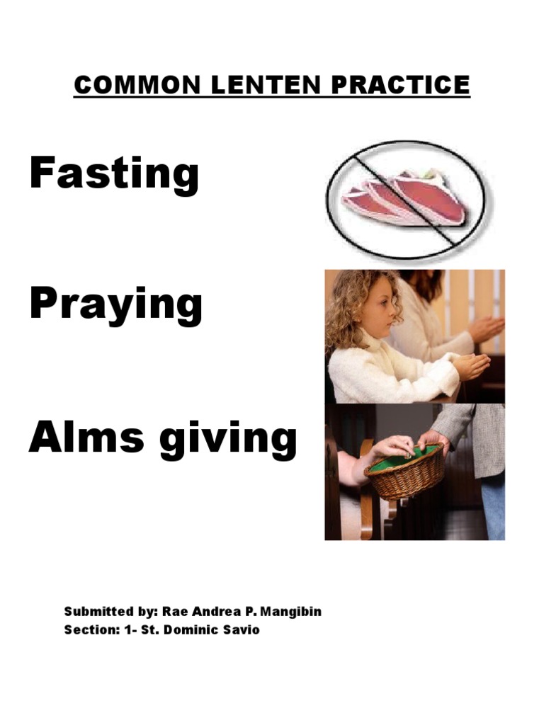 Common Lenten Practice | PDF