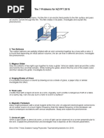 Problems For IYPT 2026 | PDF | Rotation | Waves