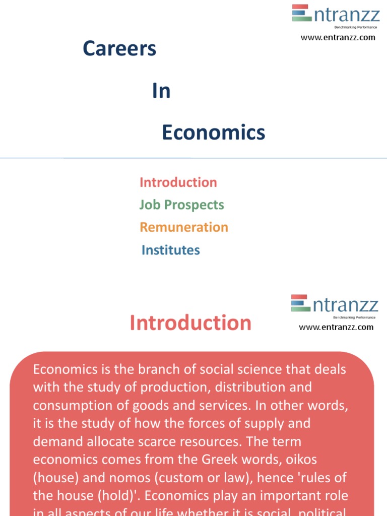 Career Opportunities in Economics | PDF