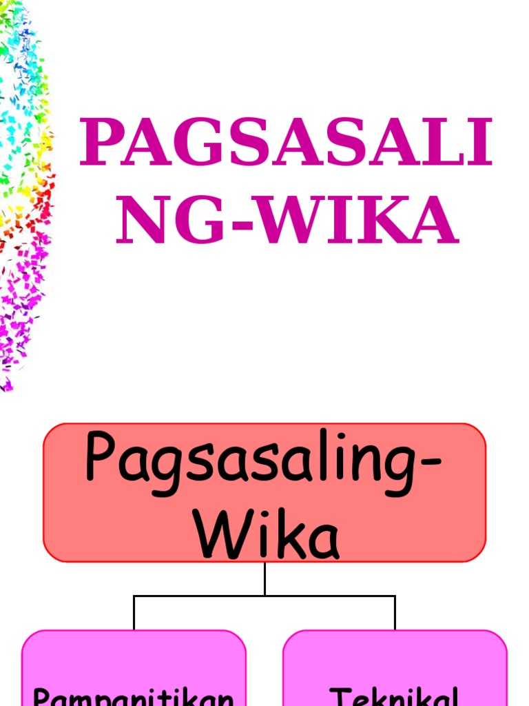 Pagsasaling Wika Sa Edukasyon | saedukasyon
