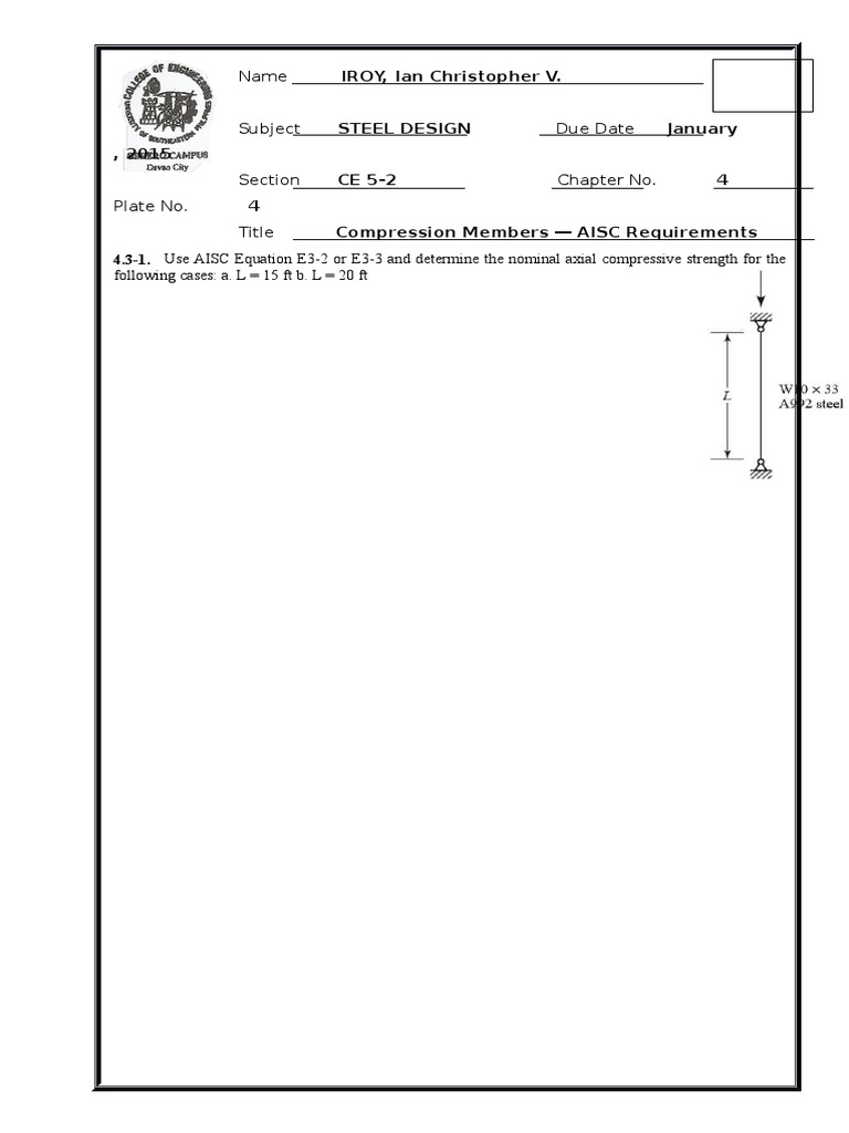STEEL4 | PDF | Buckling | Structural Steel