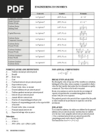 Engineering Economy Formulas | PDF | Interest | Interest Rates