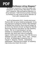 Feature Writing Sample (Filipino) | PDF