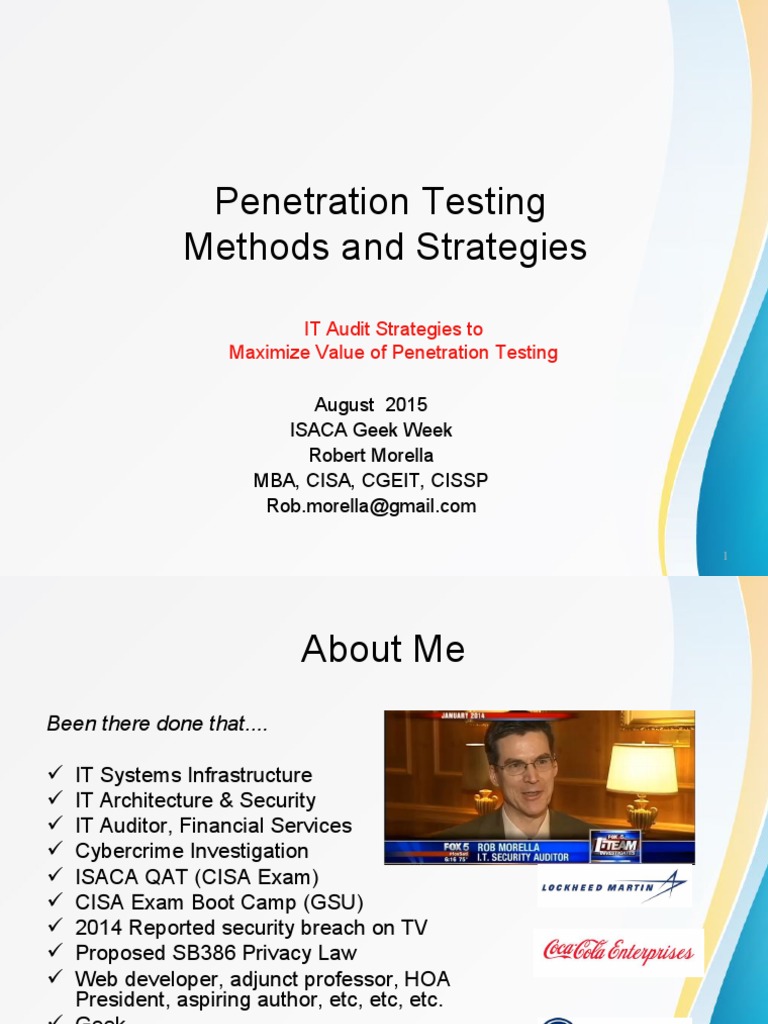 Pentesting Presentation | PDF | Penetration Test | Vulnerability ...