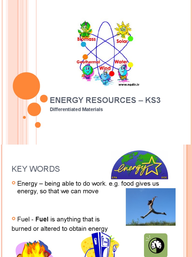 KS3 Guide to Energy Resources | PDF | Fossil Fuels | Fossil Fuel Power ...