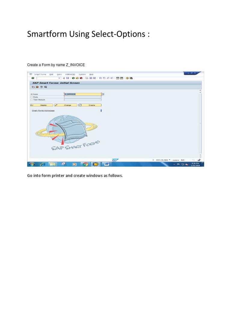 Smartform Using Select-Option | PDF | Parameter (Computer Programming) | Software Development