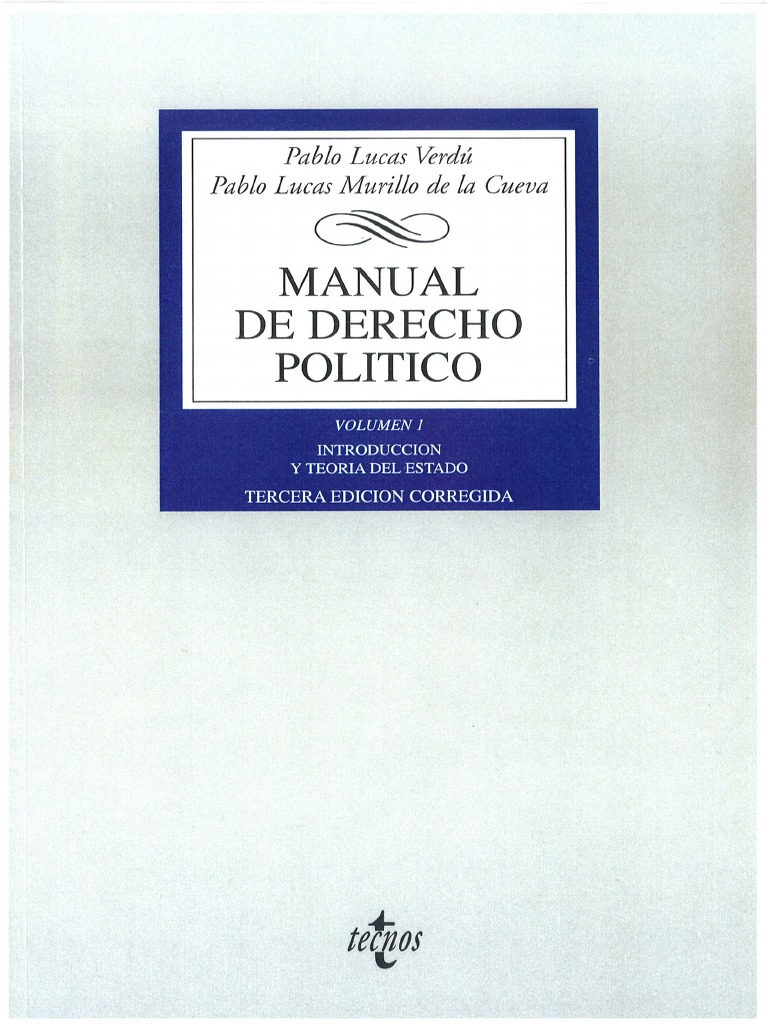 Manual de Derecho Politico - Pablo Luvas Verdú | PDF