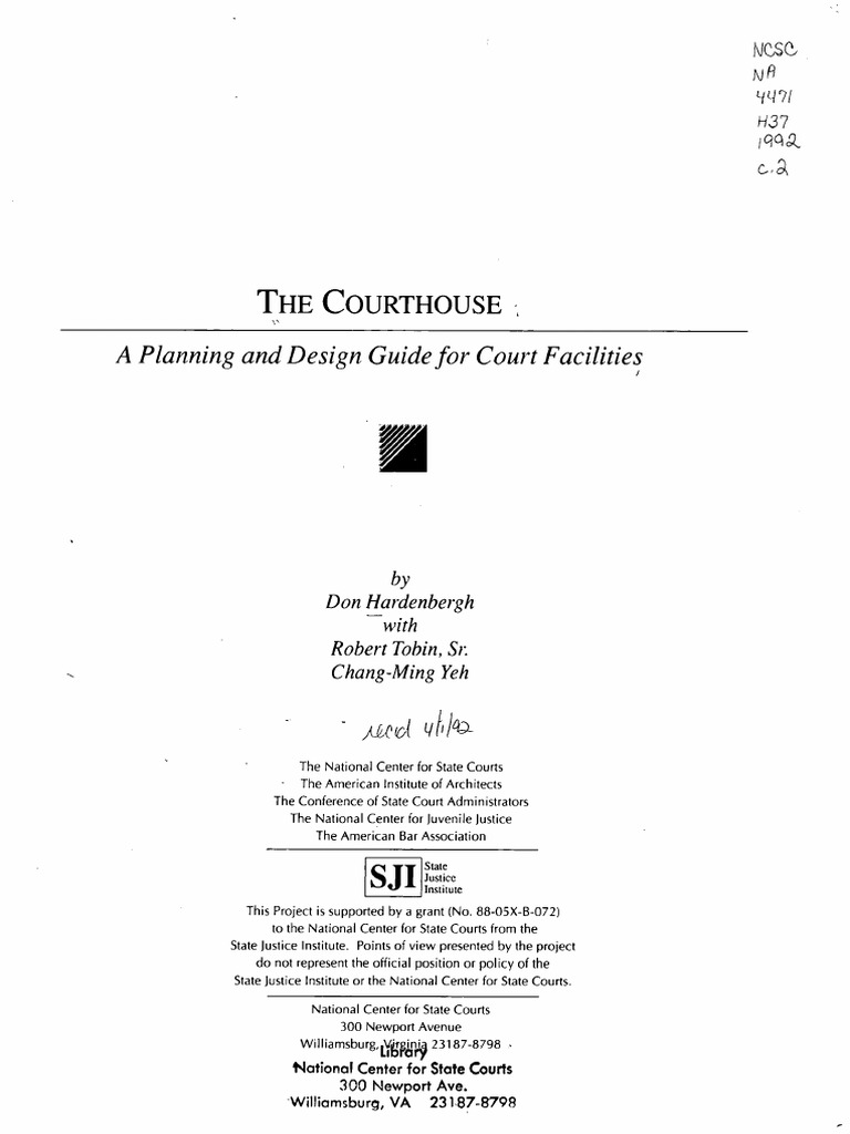 The Courthouse A Planning and Design Guide For Court Facilities | PDF ...