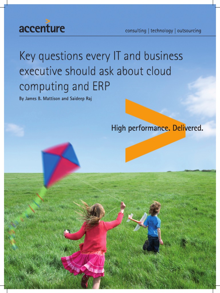 Accenture Key Questions About Cloud Computing ERP | PDF