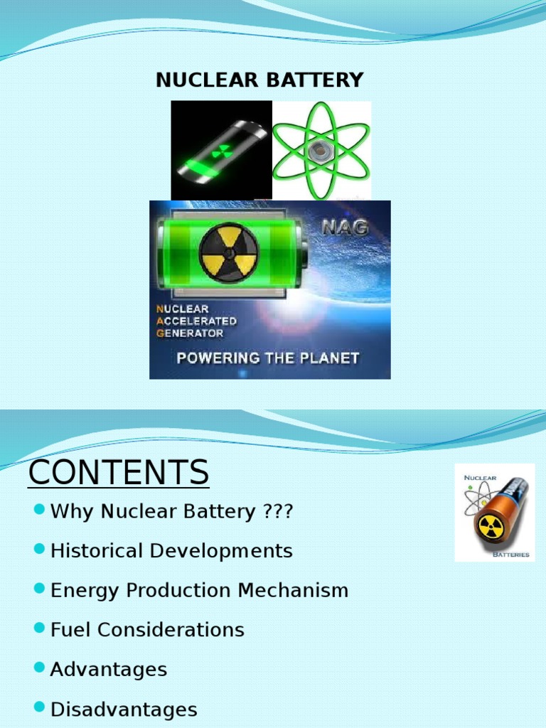 Nuclear Battery | Radioactive Decay | Battery (Electricity)