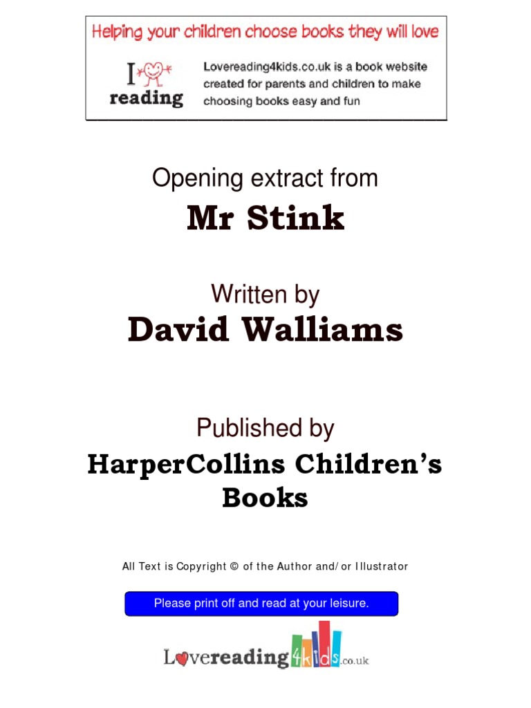 Mr. Stink | PDF