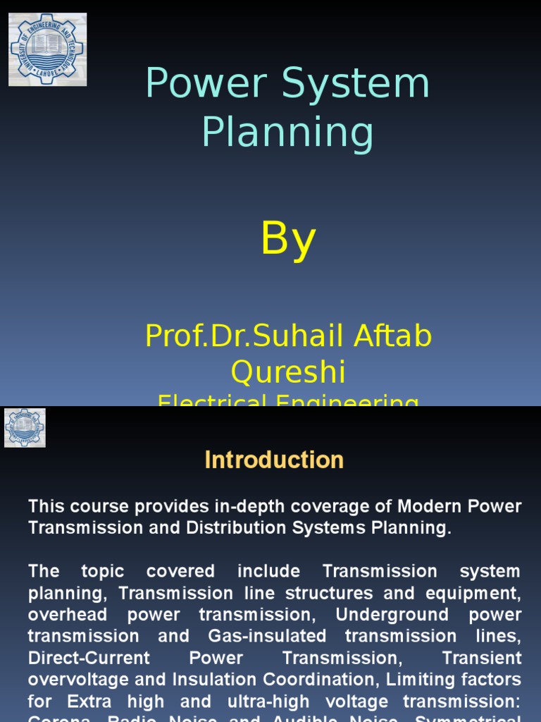 Power System Planning Course Overview | PDF