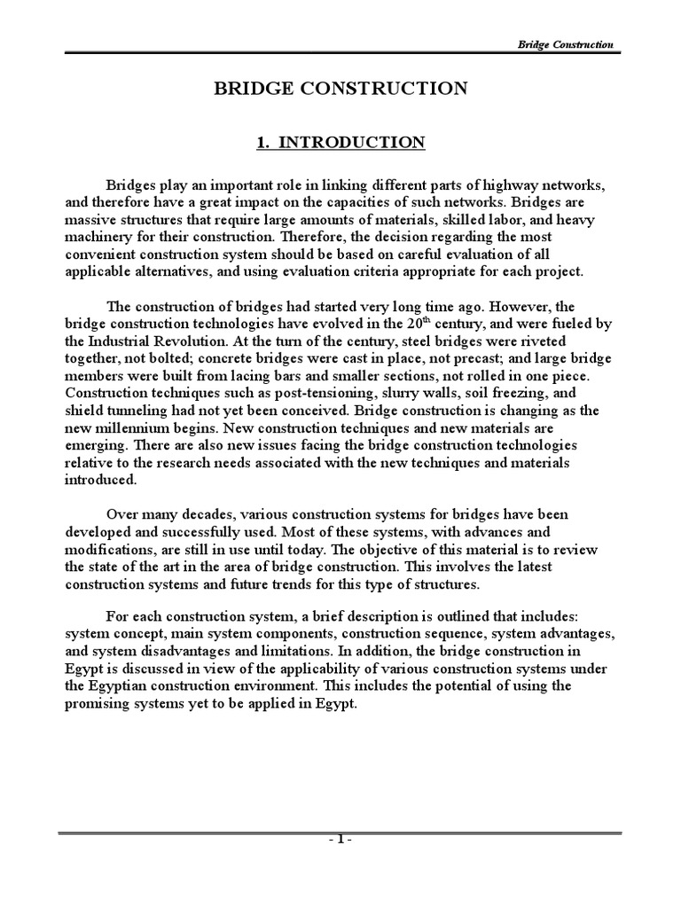 Bridge Construction | PDF | Precast Concrete | Bridge