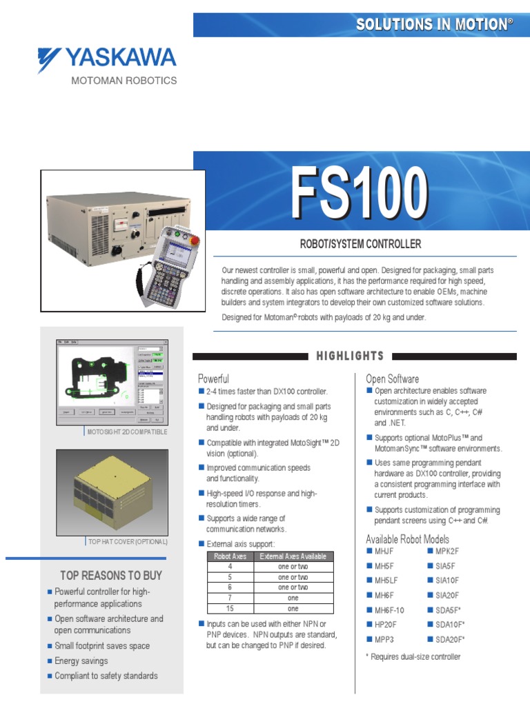 FS100 Controller | PDF | Input/Output | Computer Programming