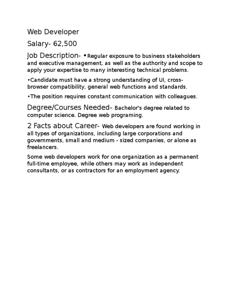 Web Developer | PDF