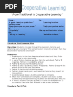 Kagan Structure Quick-Reference Cards Updated | PDF