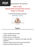 Automate SPSS Tables in APA Format | PDF | Spss | Computer File