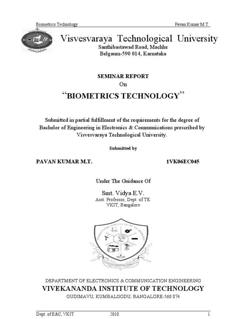 Overview of Biometrics Technology | PDF | Biometrics | Fingerprint