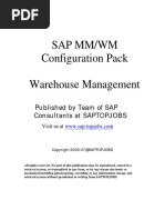 SAP WM Configuration Checklist | PDF | Warehouse | Inventory