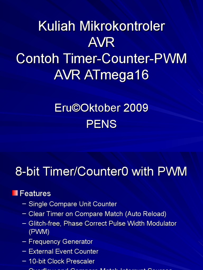 Contoh Timer-Counter-PWM | PDF