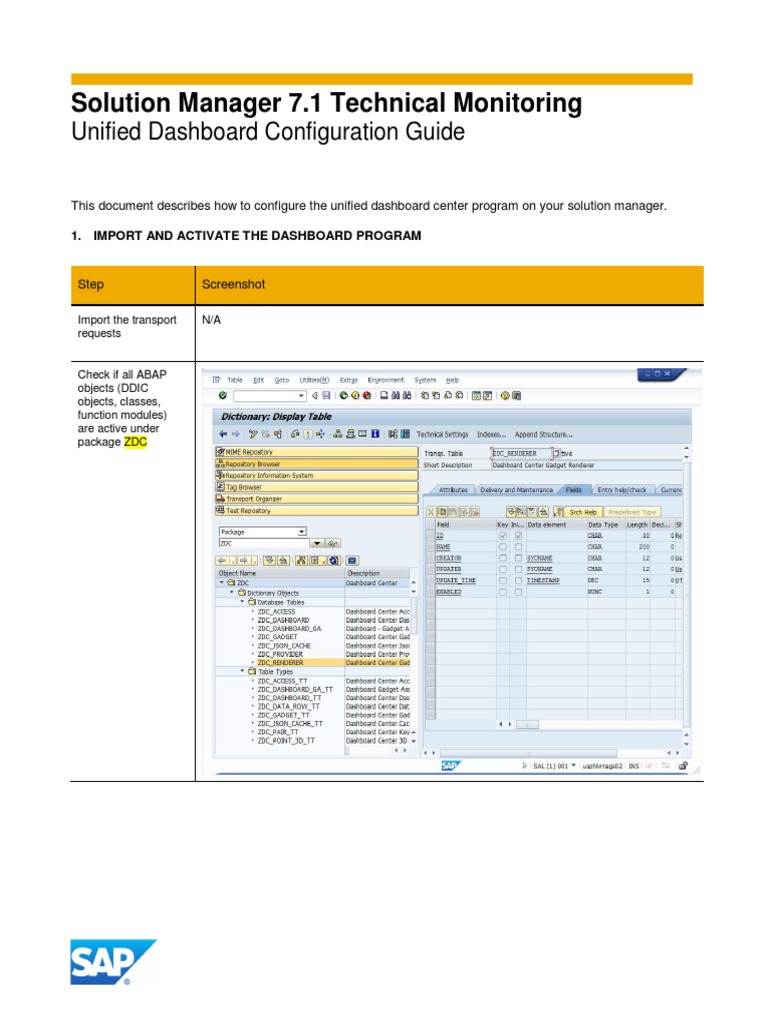 Unified Dashboard Configuration Guide | PDF | Areas Of Computer Science ...