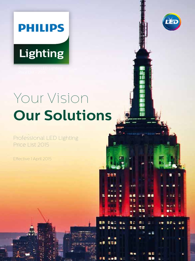 Professional LED Lighting Products Price List 2015 PDF | PDF | Lighting ...