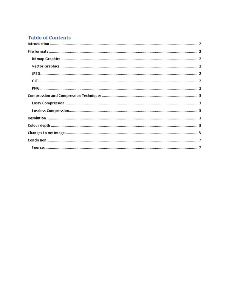 Understanding Image File Formats & Compression | PDF | Data Compression ...