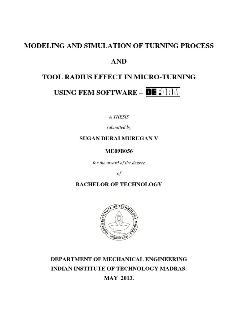 Modeling and Simulation of Turning Process | PDF | Friction ...