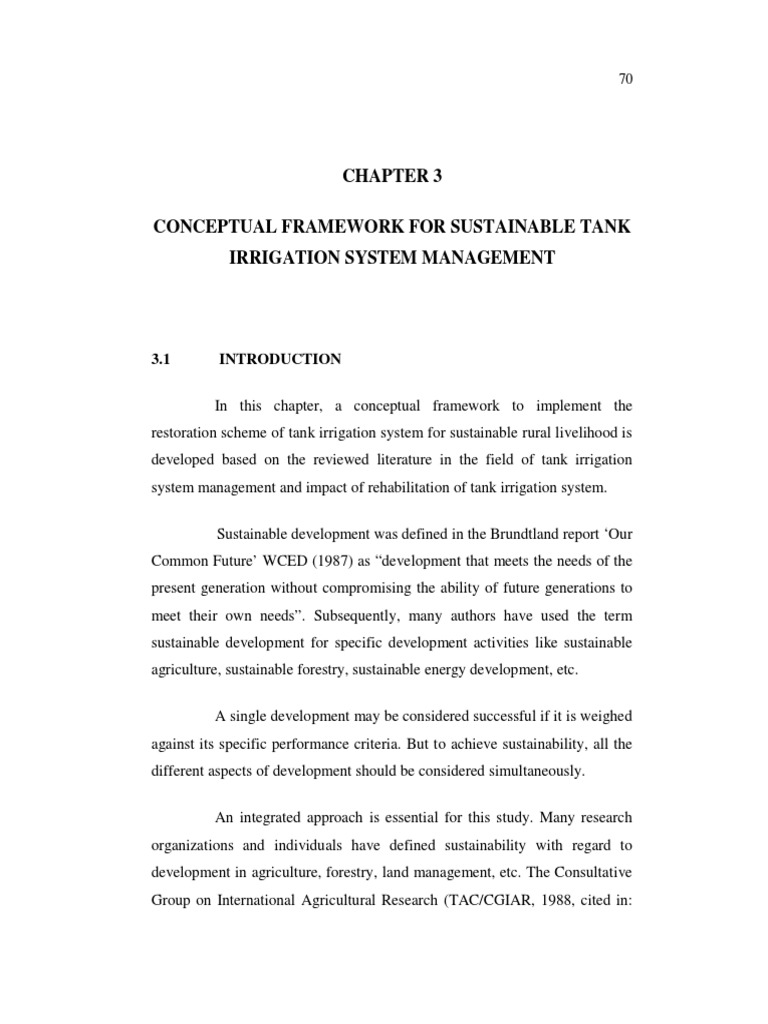 Tank Irrigation Management System | PDF | Water Resources | Sustainability