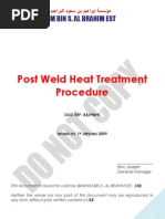 PWHT PROCEDURE (11) Rev 0 | PDF | Welding | Construction