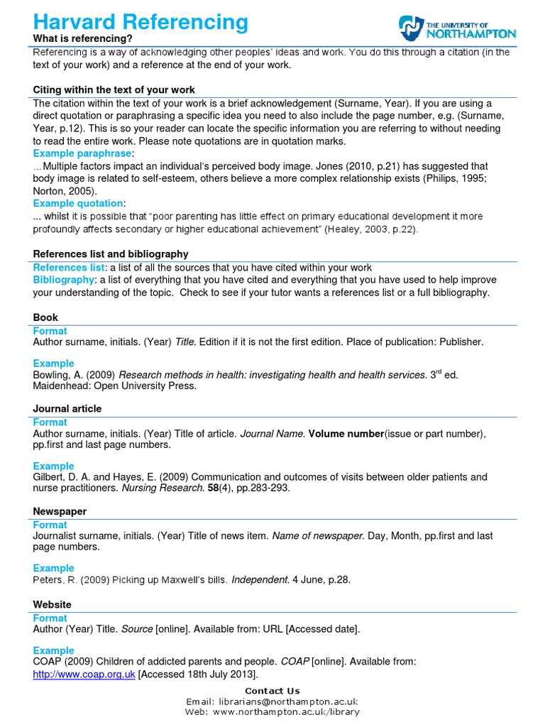 Example Paraphrase: What Is Referencing? | Download Free PDF | Citation ...