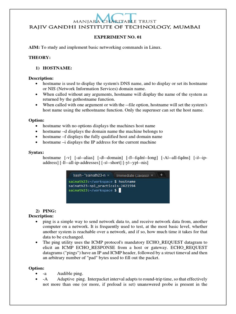 Basic Linux Networking Commands | PDF | Domain Name System | Command ... Basic Linux Networking Commands | PDF | Domain Name System | Command ...