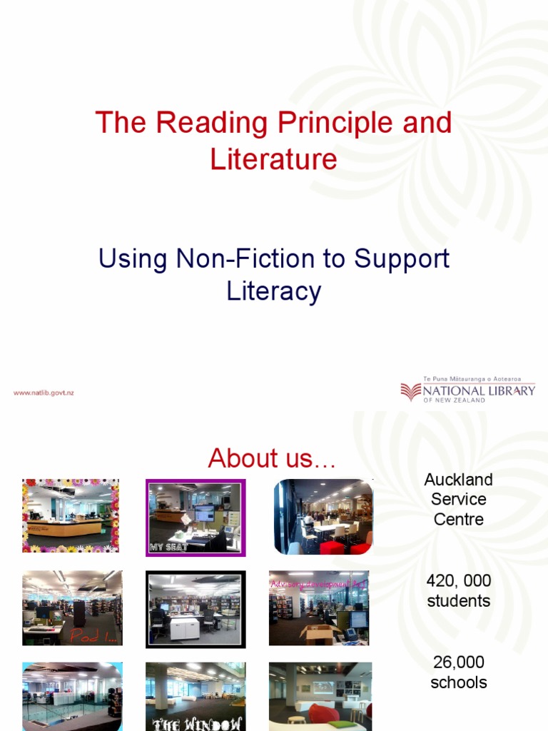 The Reading Principle and Literature: Using Non-Fiction To Support ...
