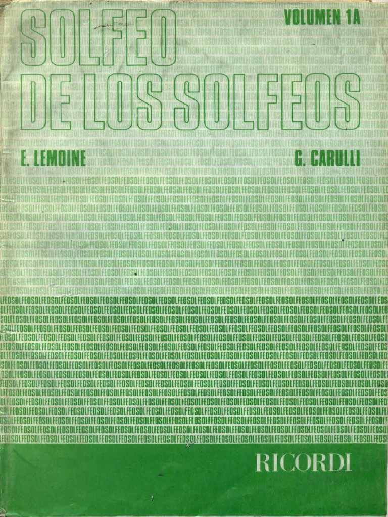 Solfeo de Los Solfeos - 1A | PDF