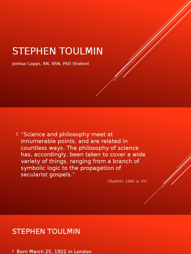 Stephen Toulmin and Philosophy of Science | PDF | Epistemology | Science
