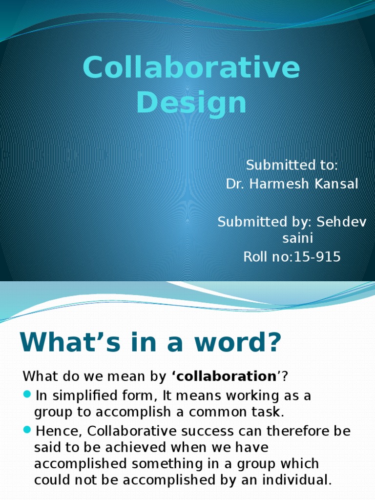 Collaborative Design Insights | PDF | Collaboration | Expert