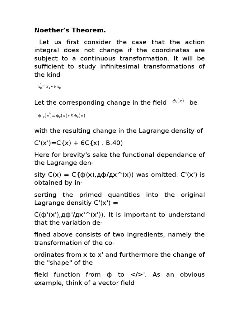 No Ether | Noether's Theorem | Calculus Of Variations