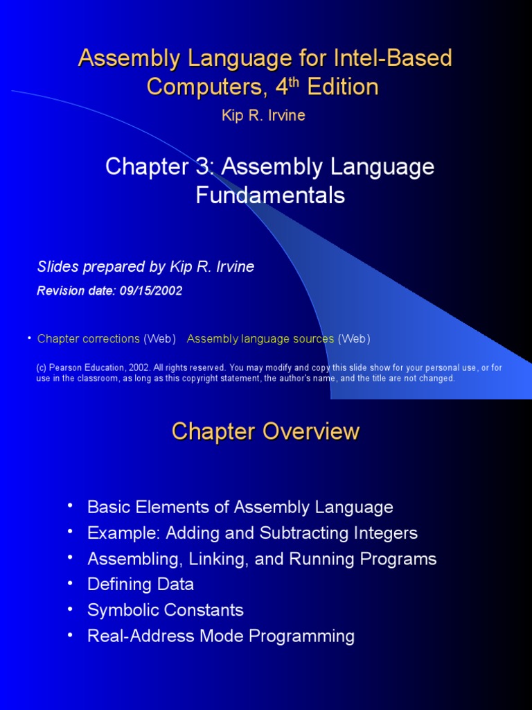 Assembly Language For Intel-Based Computers, 4 Edition | Download Free ...